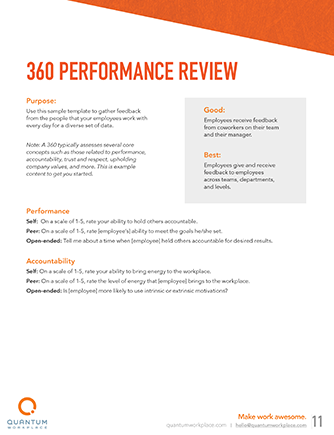 Performance Review Templates for HR