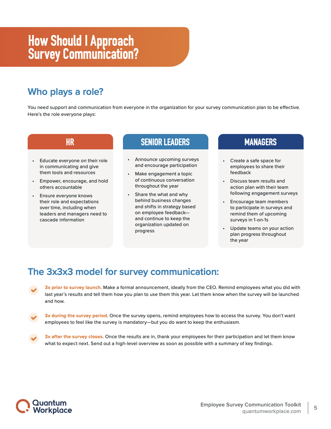 Employee Engagement Survey Communication Plan